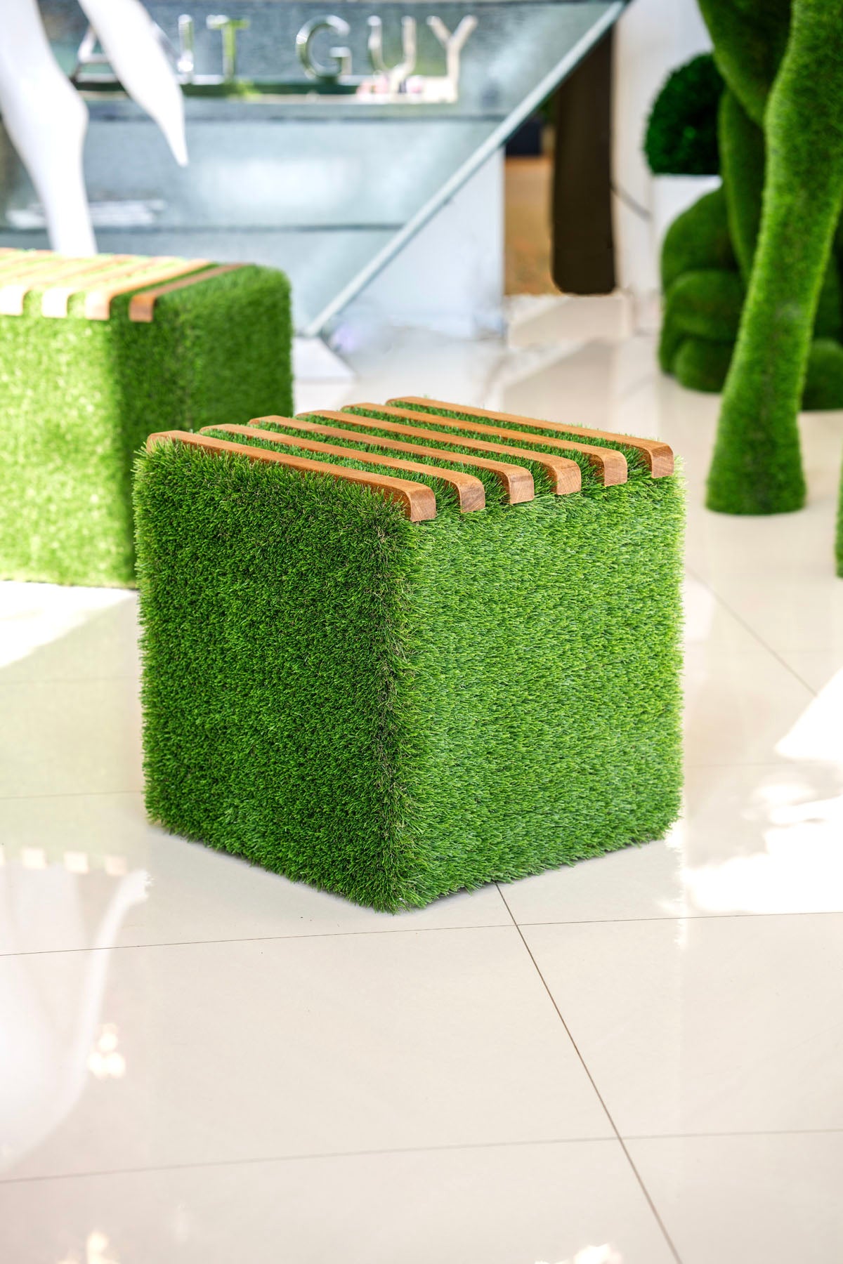Walnut Wood Turf Cube – The Plant Guy