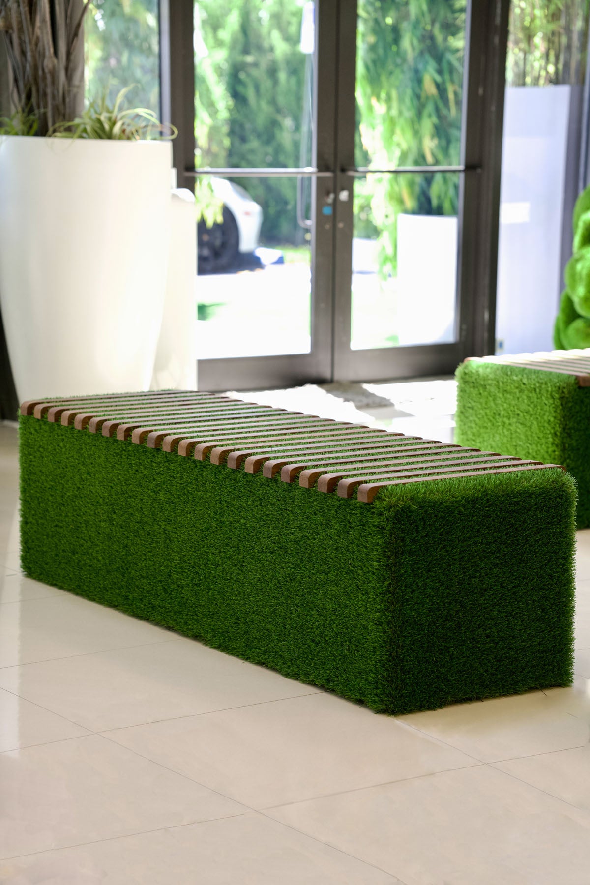 Walnut Wood Turf Bench – The Plant Guy